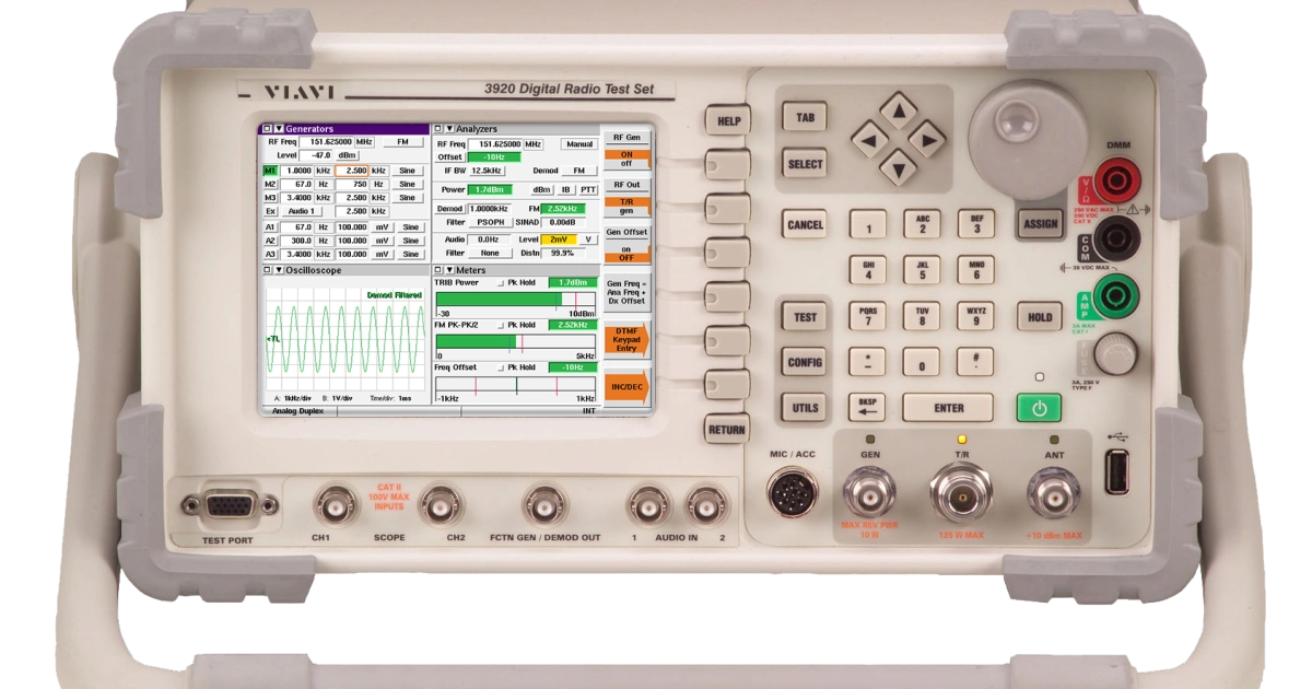 3920B Series Analog and Digital Radio Test Platform | VIAVI Solutions Inc.